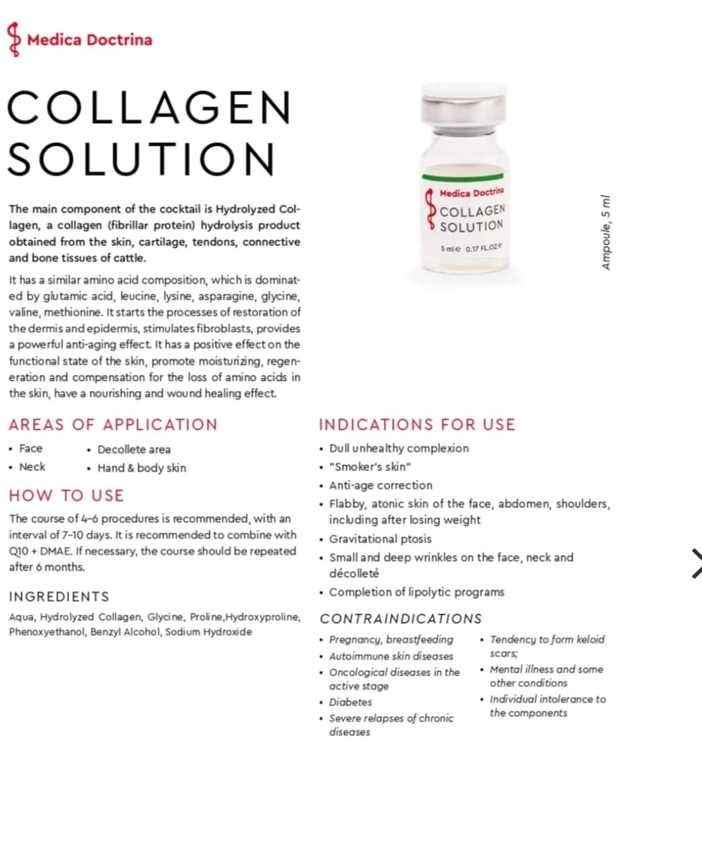 MD Collagen Solution 5ml | Salon Grade luxury skincare