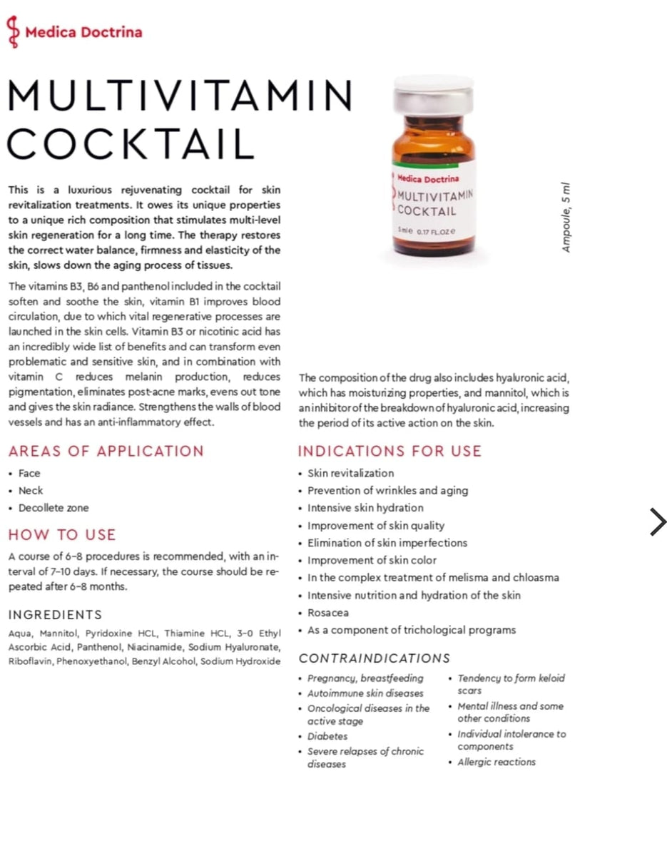 MD Multivitamin Cocktail 5ml | Salon Grade luxury skincare