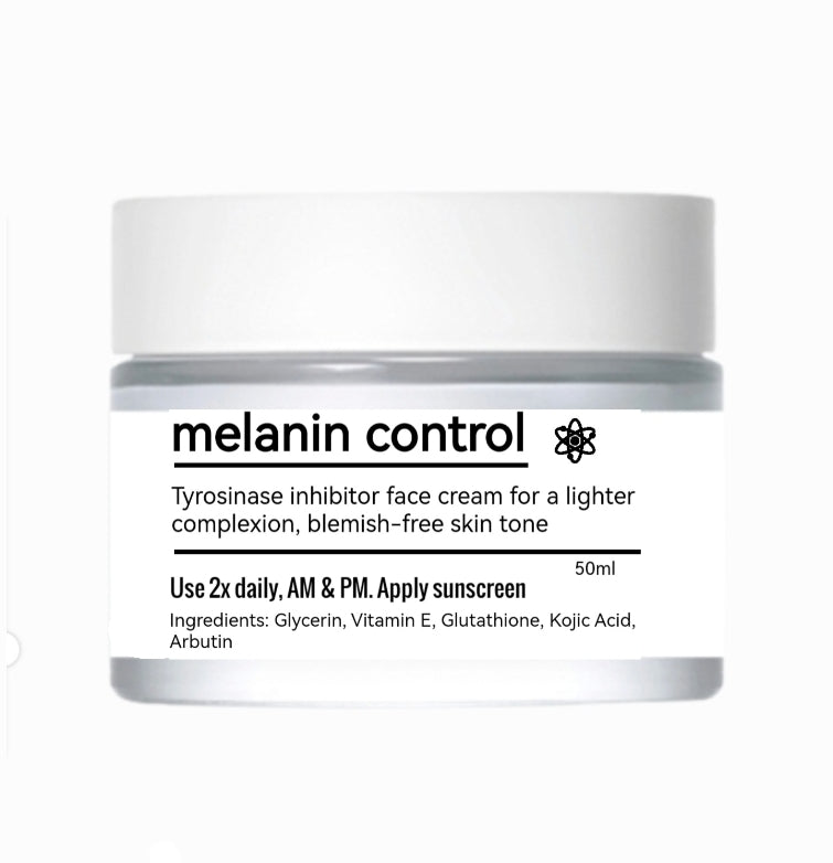 Melanin Control Cosmetic Jar Labels | Salon Grade luxury skincare