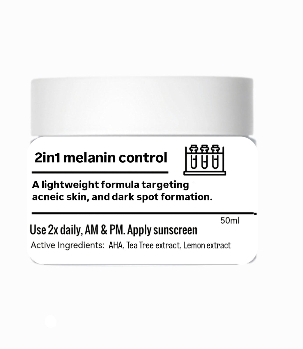 Melanin + Acne Control Cream 2 in 1 | Salon Grade luxury skincare