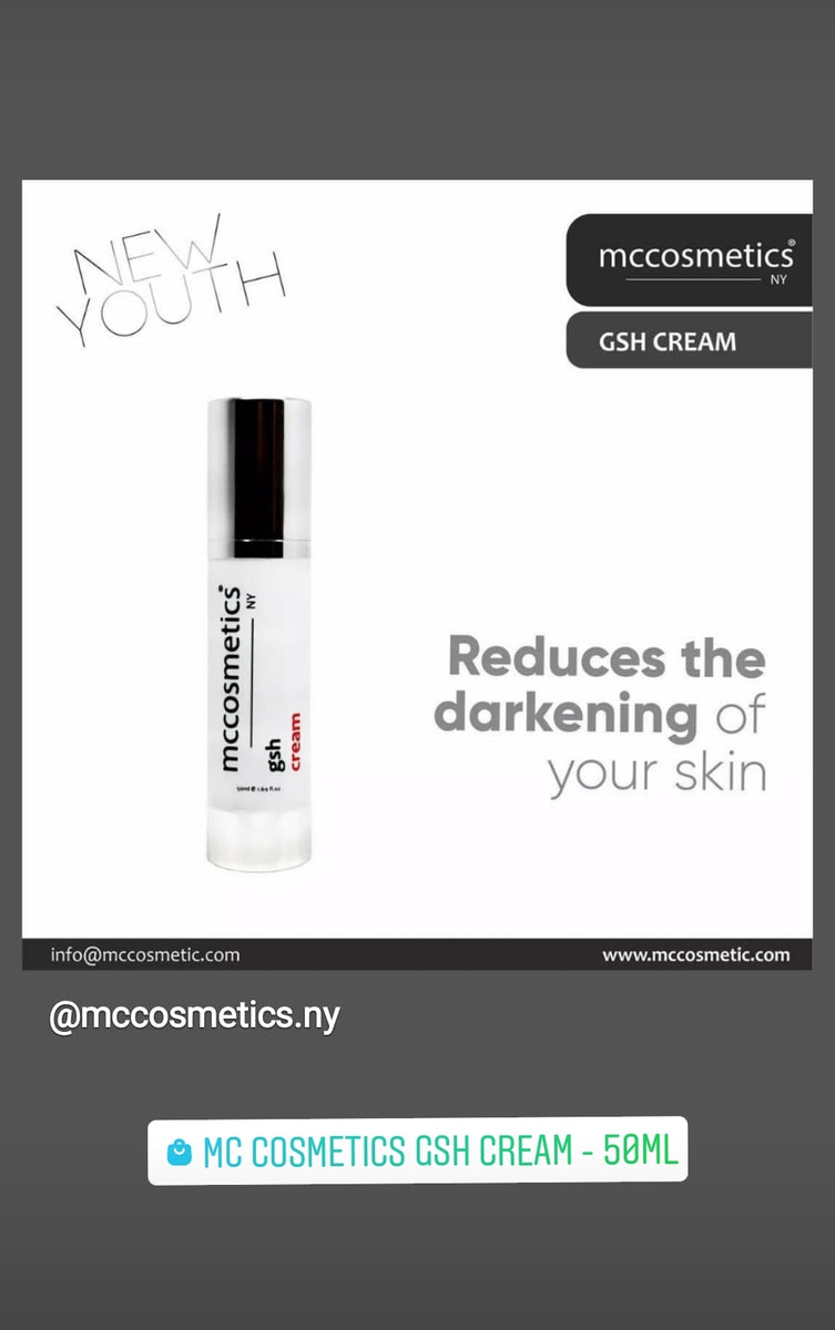 MC Cosmetics Salon Glutathione Cream - 50ml | Salon Grade luxury skincare
